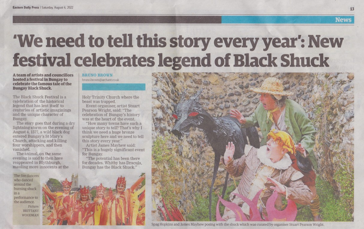 New festival celebrates legend of Black Shuck | Stuart Pearson Wright