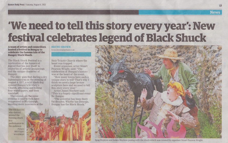 New festival celebrates legend of Black Shuck | Stuart Pearson Wright