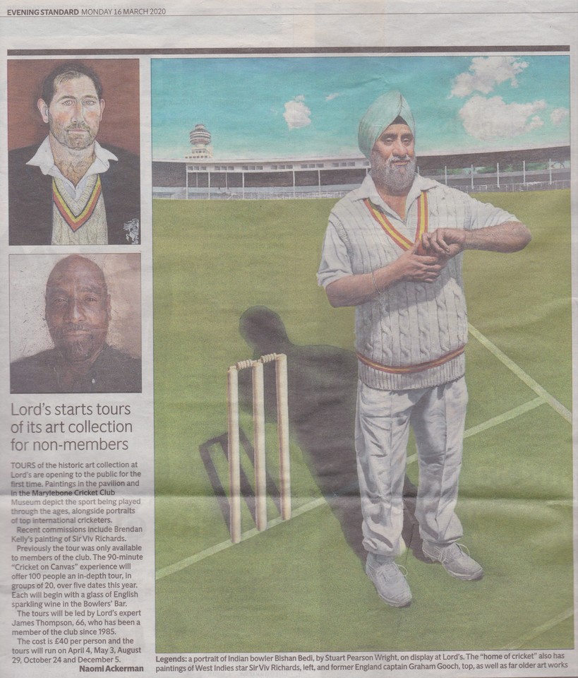 Lord's starts tours of its art collection | Stuart Pearson Wright